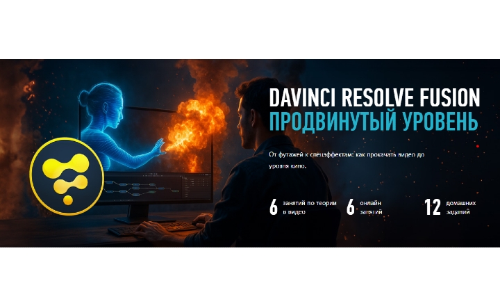 DaVinci Resolve: Fusion. Продвинутый уровень | profile virtual school